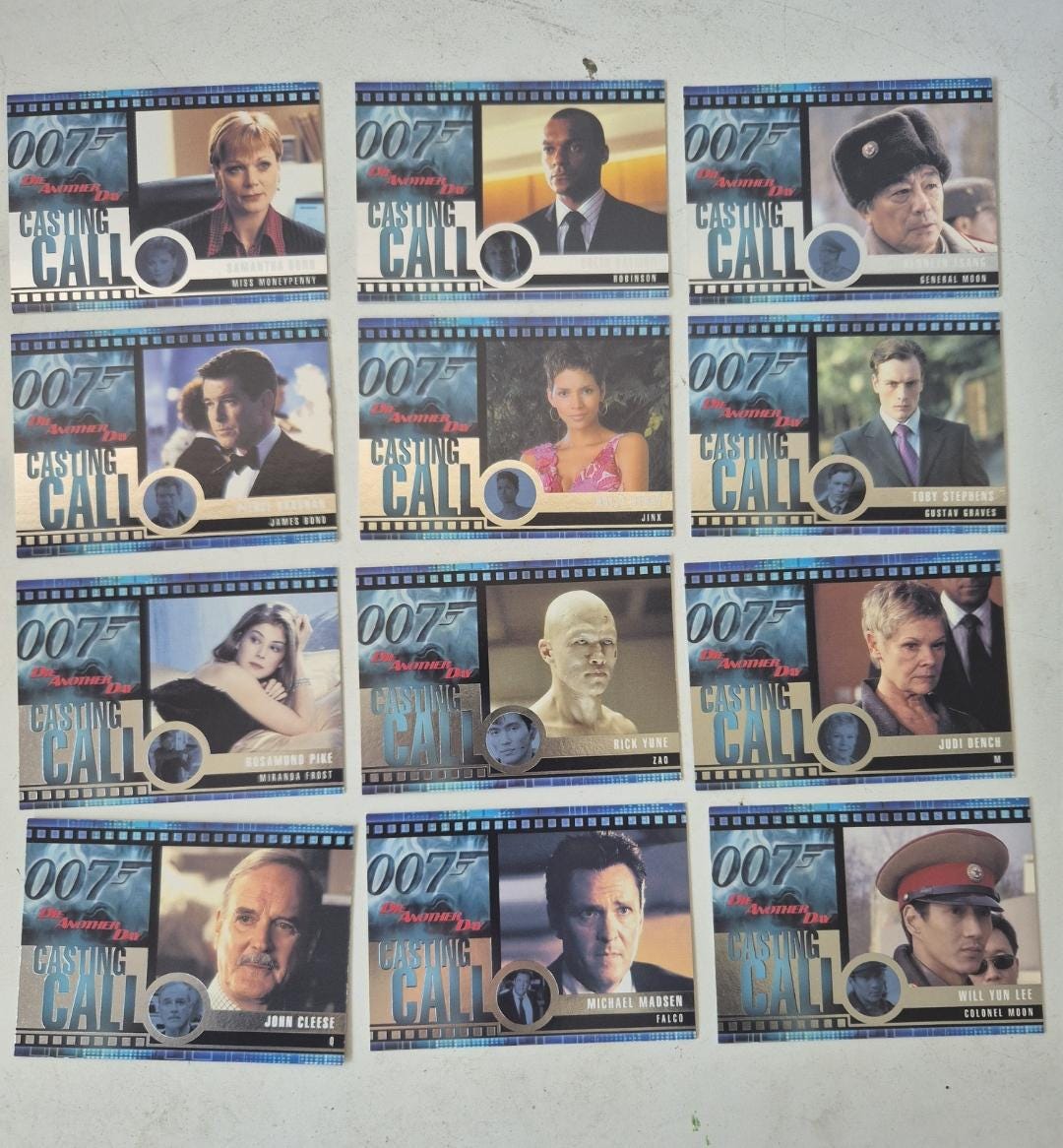 James Bond Die Another Day Complete Casting Call Chase Set C1 - C12 ...