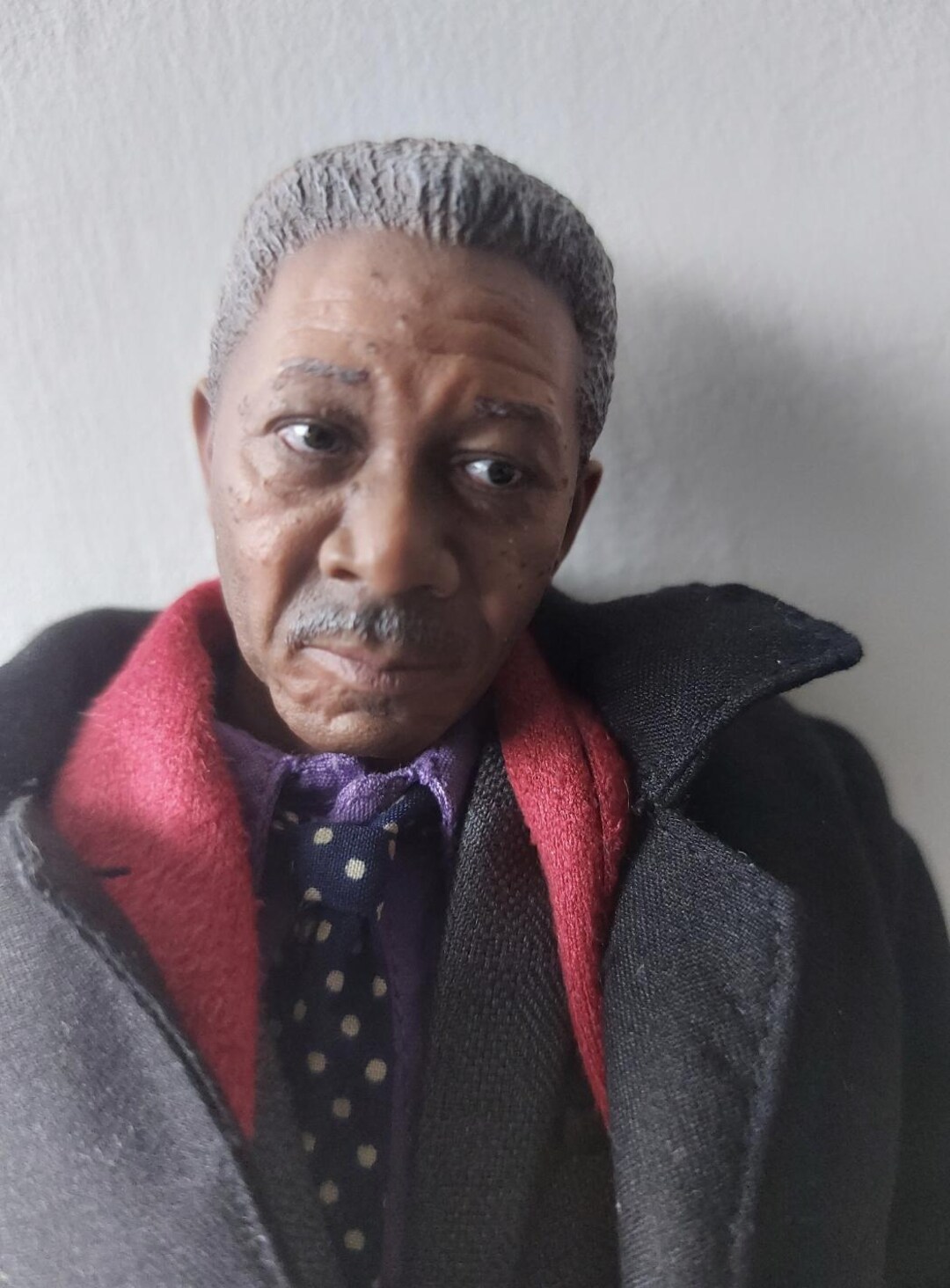 Batman Dark Knight Alfred Pennyworth Morgan Freeman Poseable Custom 1/6 ...