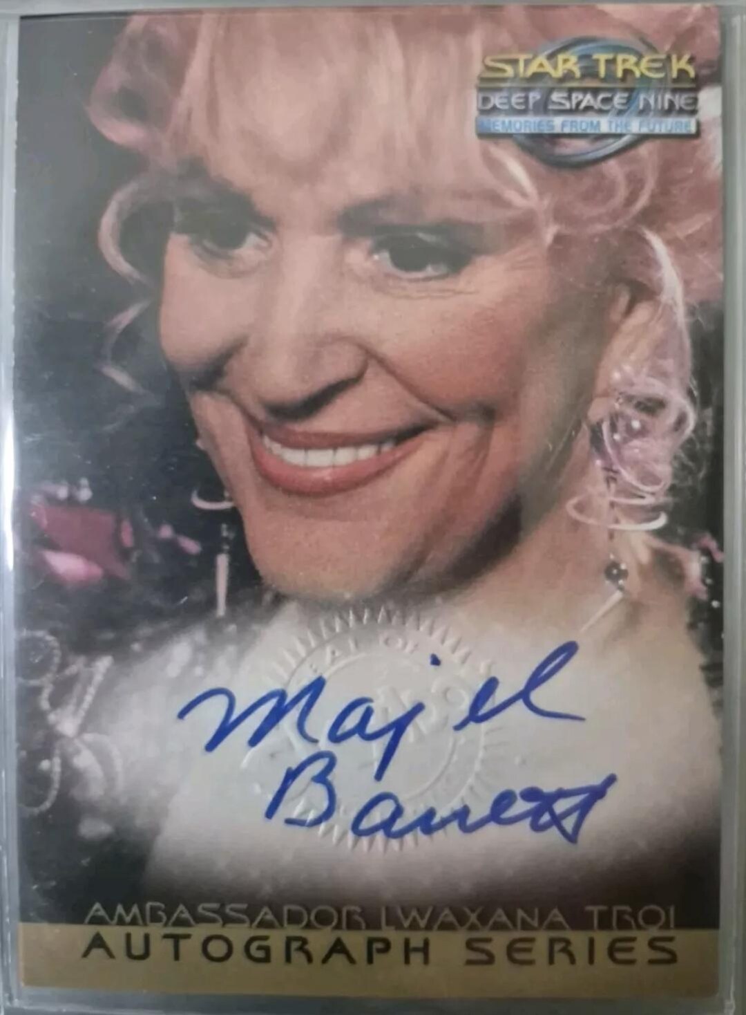 Star Trek Deep Space Nine Autograph Card A15 Majel Barrett / Ambassador ...