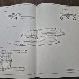 Star Trek USS Reliant Heavy Frigate Avenger Class 6 Blueprint Poster ...