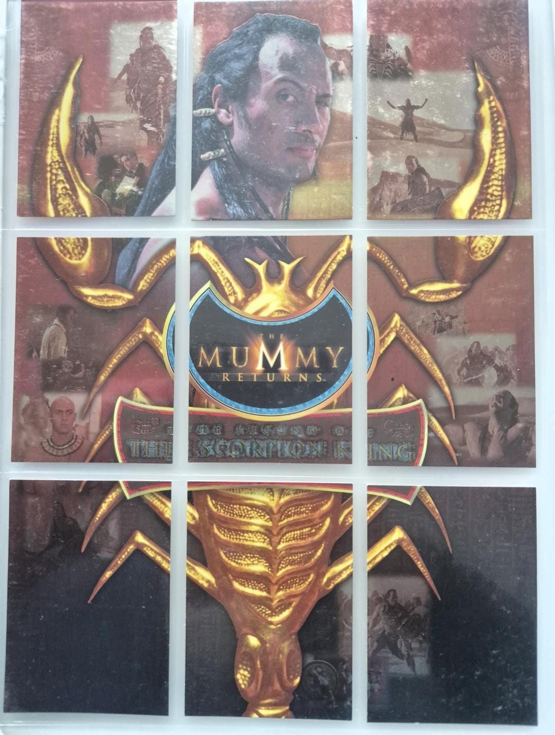 The Mummy Returns Scorpion King (puzzle) Compete Chase Card Set 2000 ...