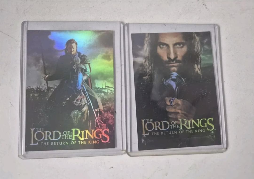Lord of the Rings Aragorn Box Topper Bonus Foil Cards Set Hobby Box ...
