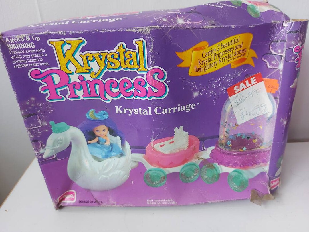 Vintage Krystal Princess 1992 Playskool Krystal Carriage Playset Rare ...