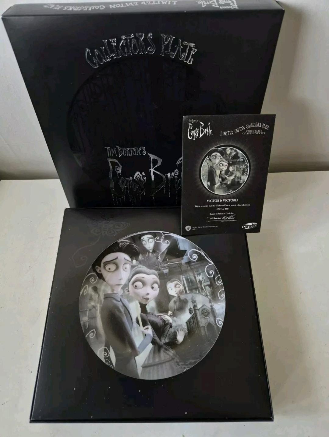 Corpse Bride Limited Edition Collectors Plate Victoria & Victor W/ COA ...