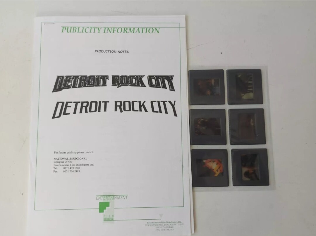 Detroit Rock City Press Kit Production Publicity Pack Stills Edward ...