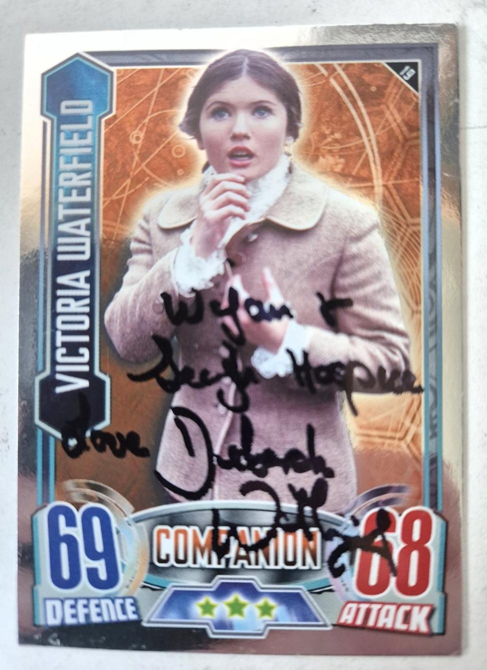 Doctor Who Deborah Watling / Victoria Waterfield 2nd Doctor Signed ...