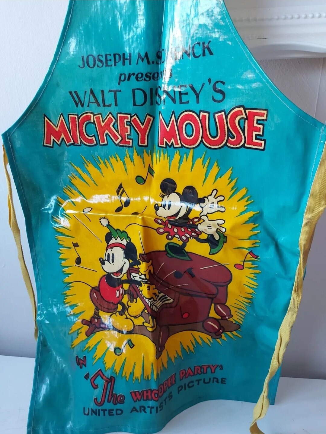 Vintage Disney Kid's Apron 'the Whoopee Party' PVC / Cotton by Sari ...