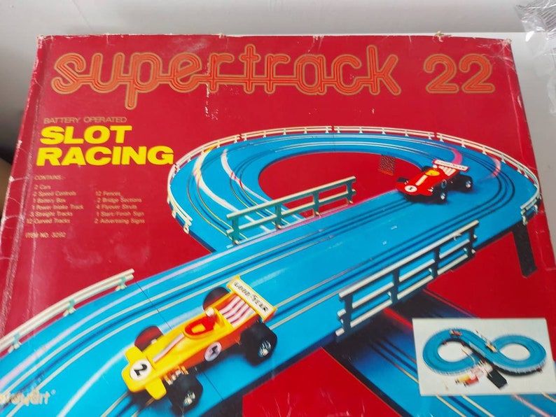 Vintage Slot Car Racing F1 Formula 1 Set Playarts Supertrack 22 1970 - Etsy