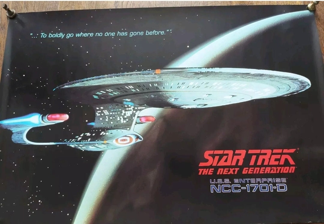 Star Trek TNG 'to Boldly Go Where No One Has Gone Before' 36 X 24 Poster - Etsy UK