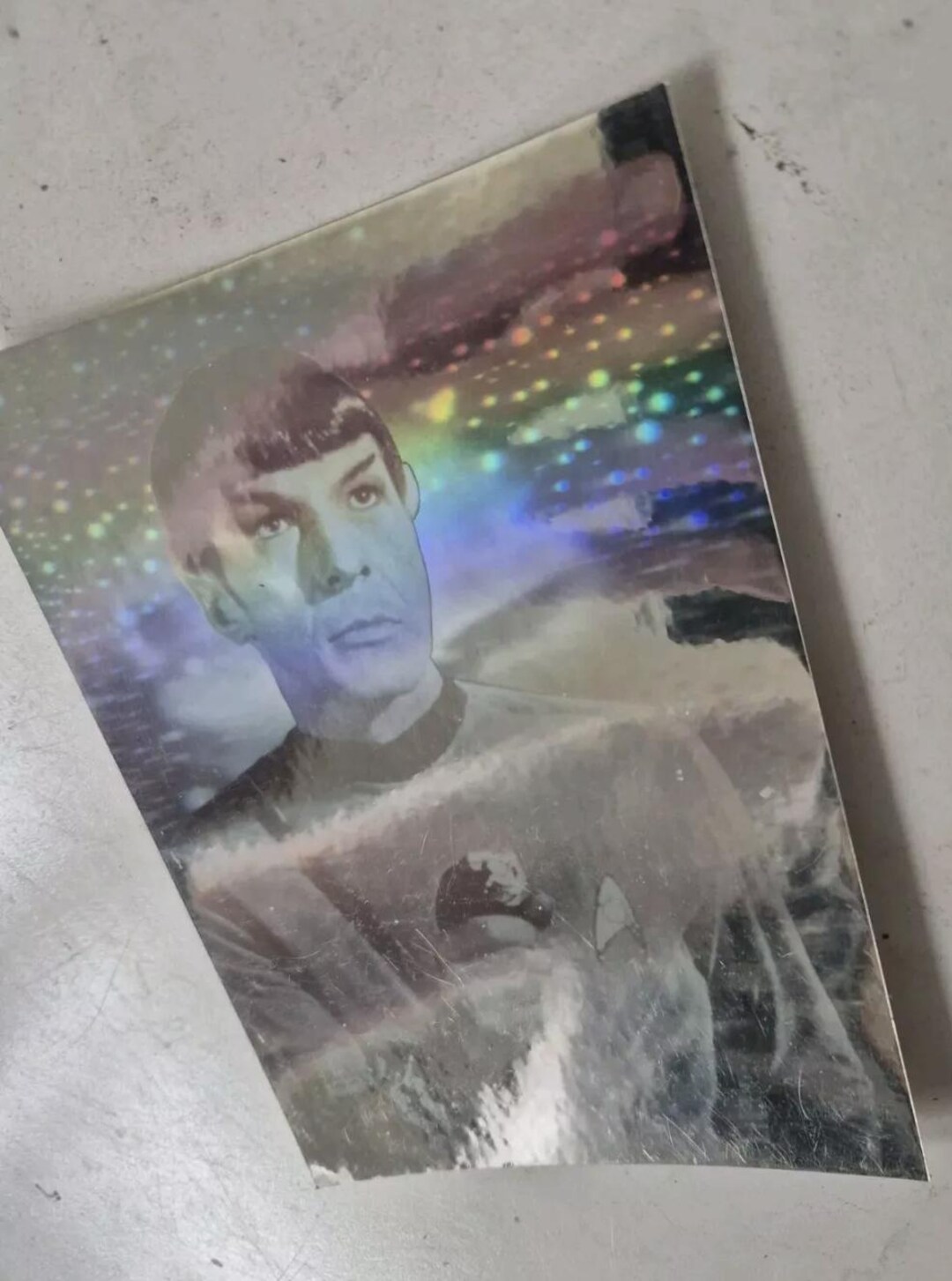 Star Trek Mr Spock Lasergram A.H Prismatic Hologram Postcard Rare 1992 ...