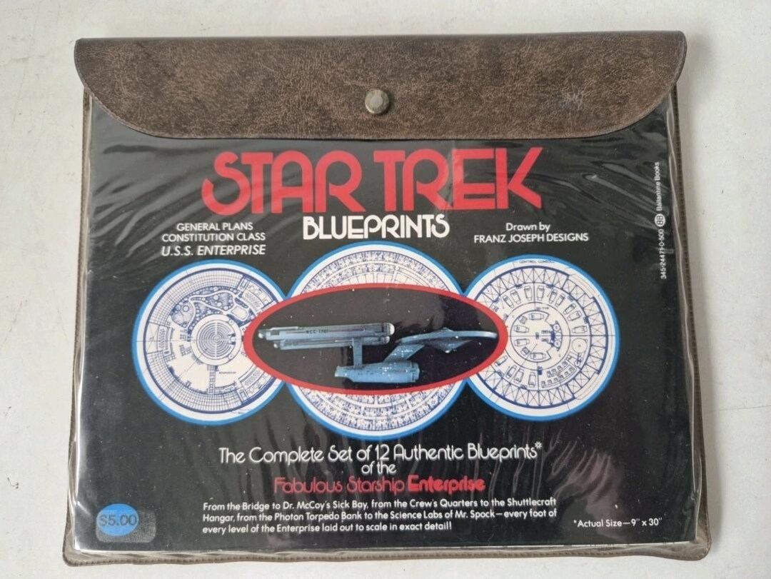 Star Trek USS Enterprise Constitution Class 12 Blueprint Poster Plans 9 ...