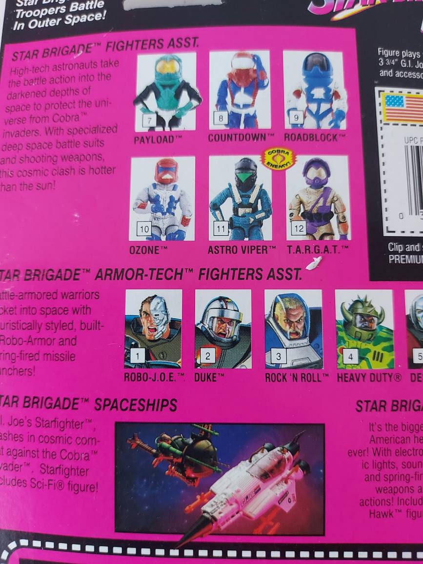 GI Joe Star Brigade Countdown Combat Astronaut Figure Vintage New 1993 ...