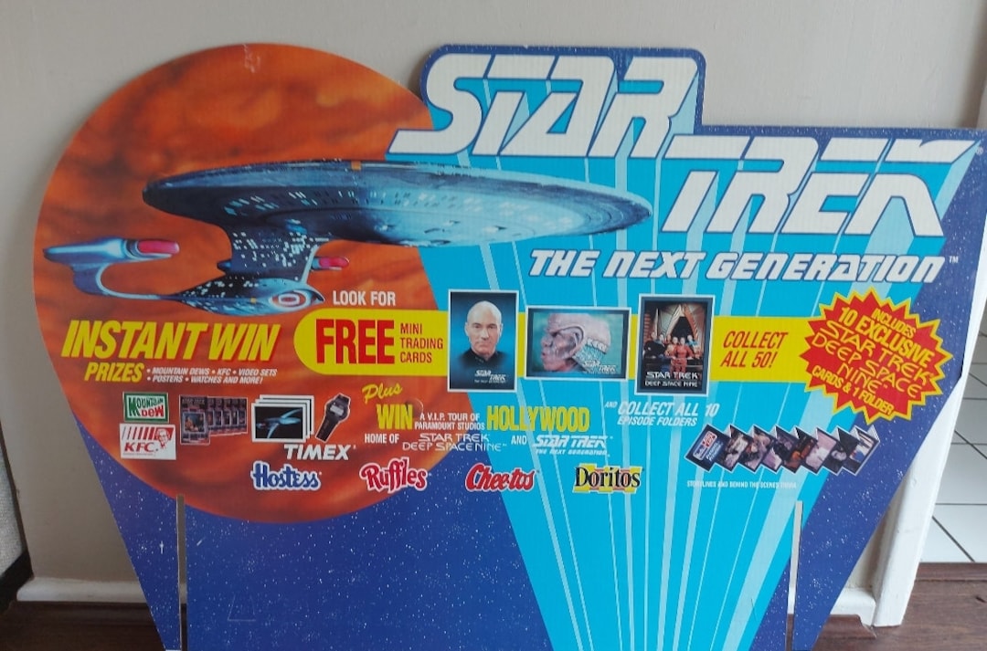 Star Trek TNG Lays Chips / Crisps Instant Prize Promotional Head ...