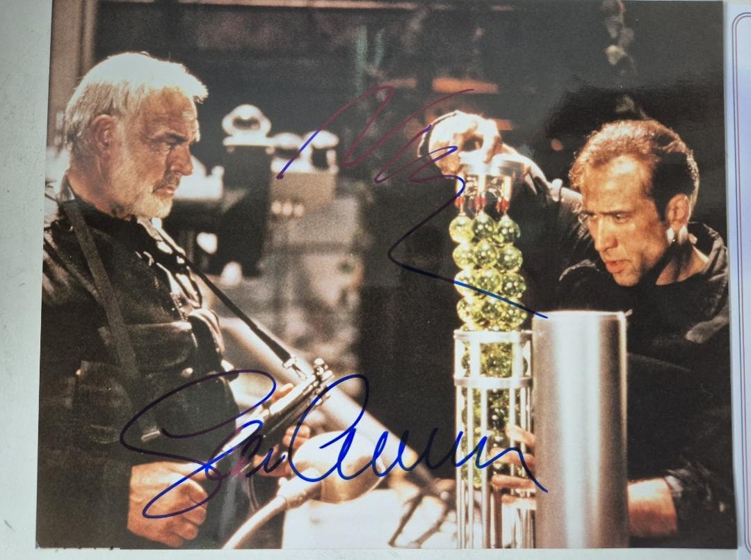 The Rock Film Sean Connery & Nicholas Cage Signed Autographed Photo ...