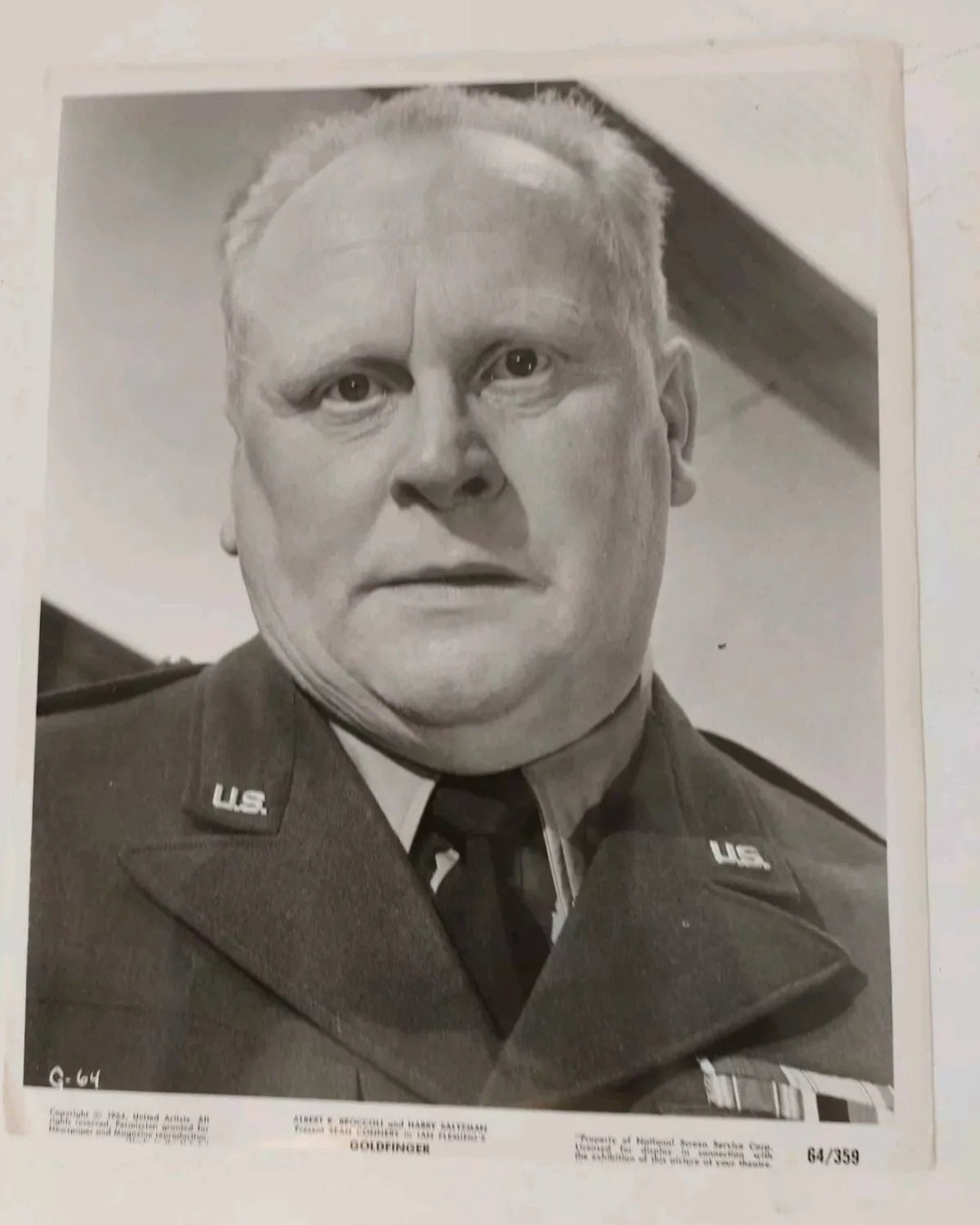 Goldfinger 1964 James Bond Original Lobby Card UK Gert Frobe Auric ...