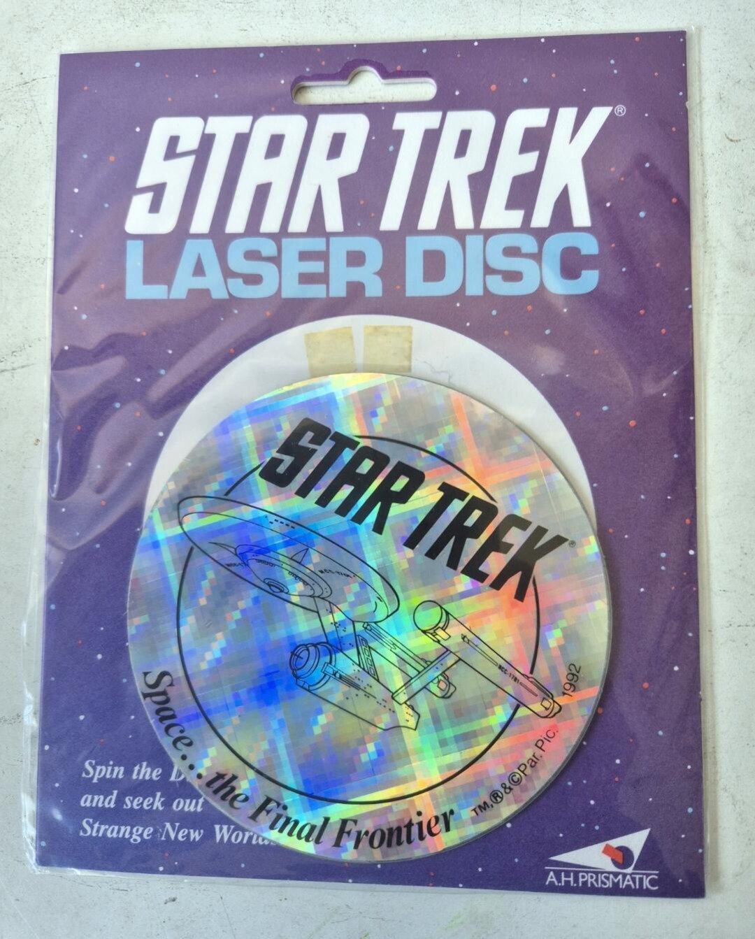 Star Trek Original Series USS Enterprise Laser Disc 1992 AH Prismatic ...