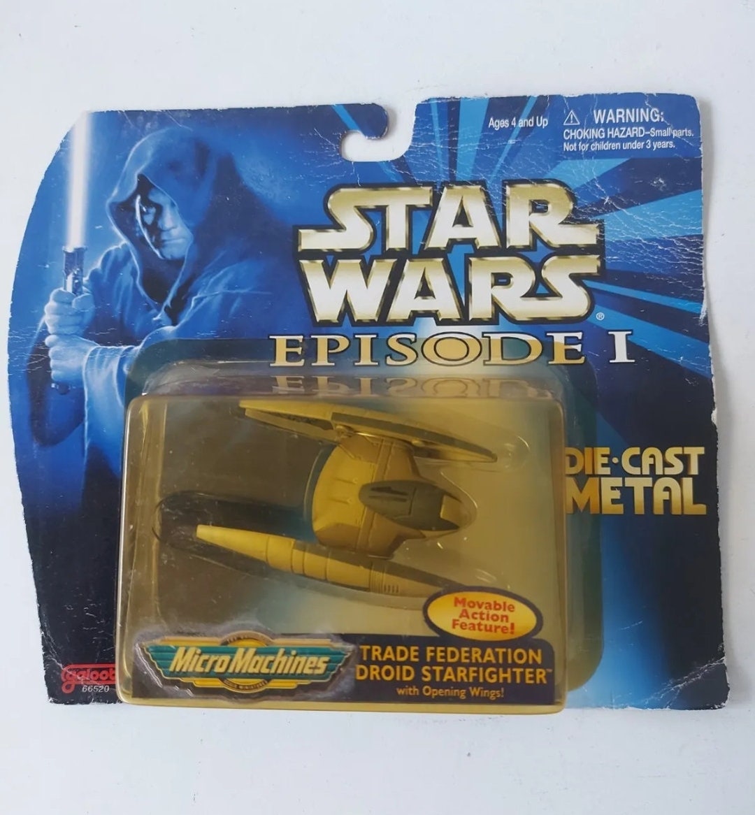 Star Wars Trade Federation Droid Starfighter Micro Machines Galoob 1999 ...