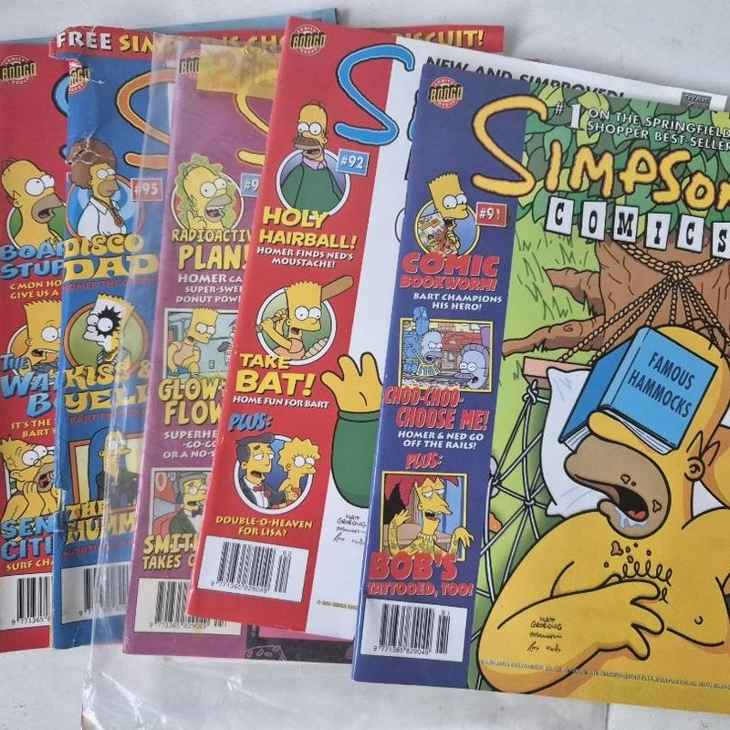 Simpsons Comics Books - Etsy UK