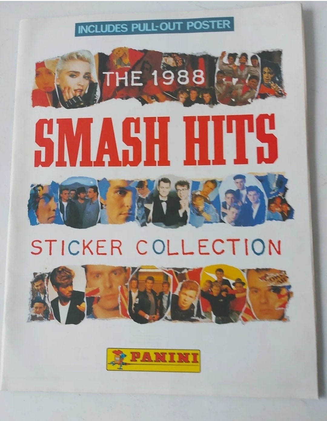 Smash Hits 1988 Vintage Panini Sticker Album + Poster Incomplete - Etsy