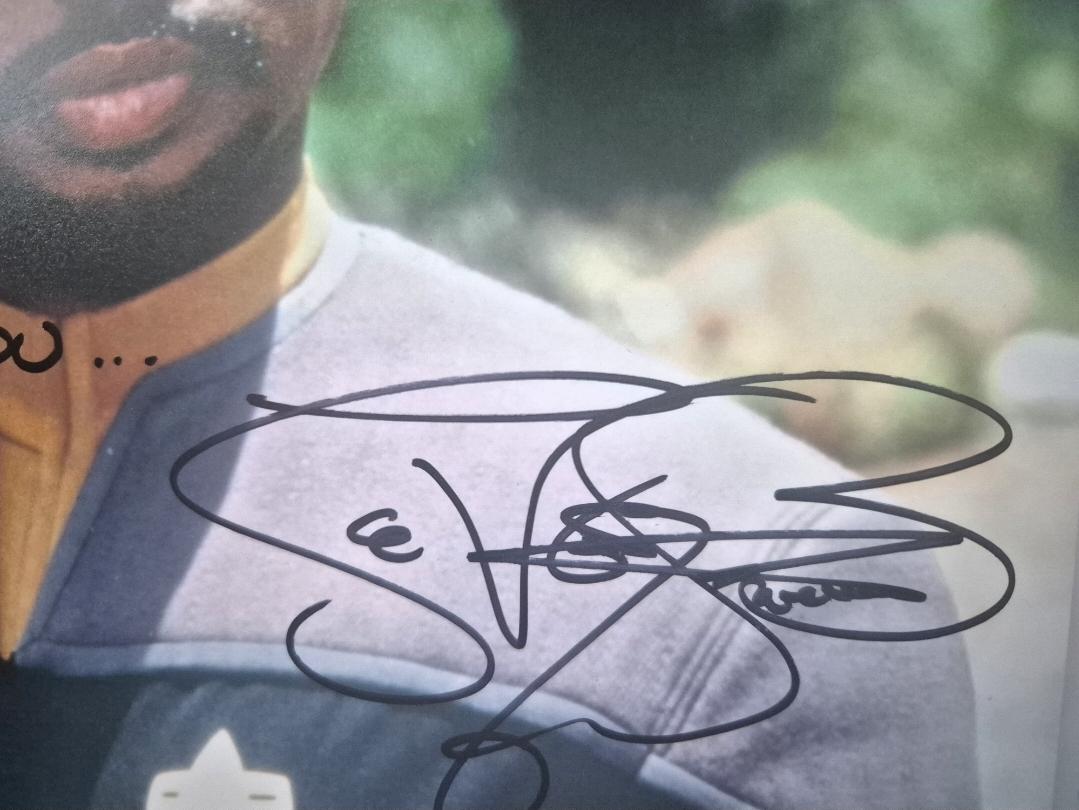 Star Trek TNG Levar Burton as Geordi La Forge Signed Autograph Photo ...