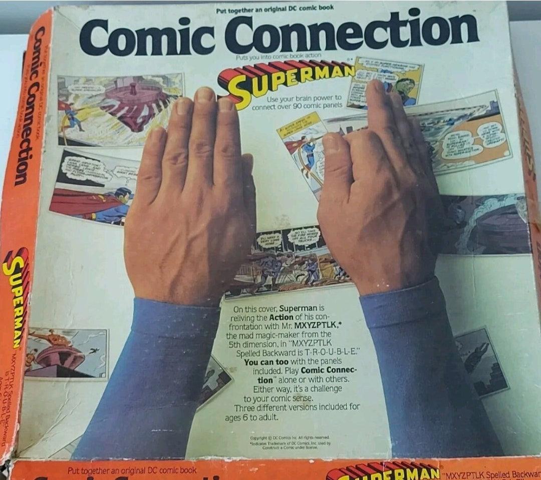 Vintage Superman Comic Connection Mr Mxyzptlk Comic Strip Construct-a ...