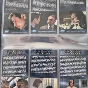 X-files Complete Showcase MASTER SET - Chase X-effect Laser Cut Promo ...