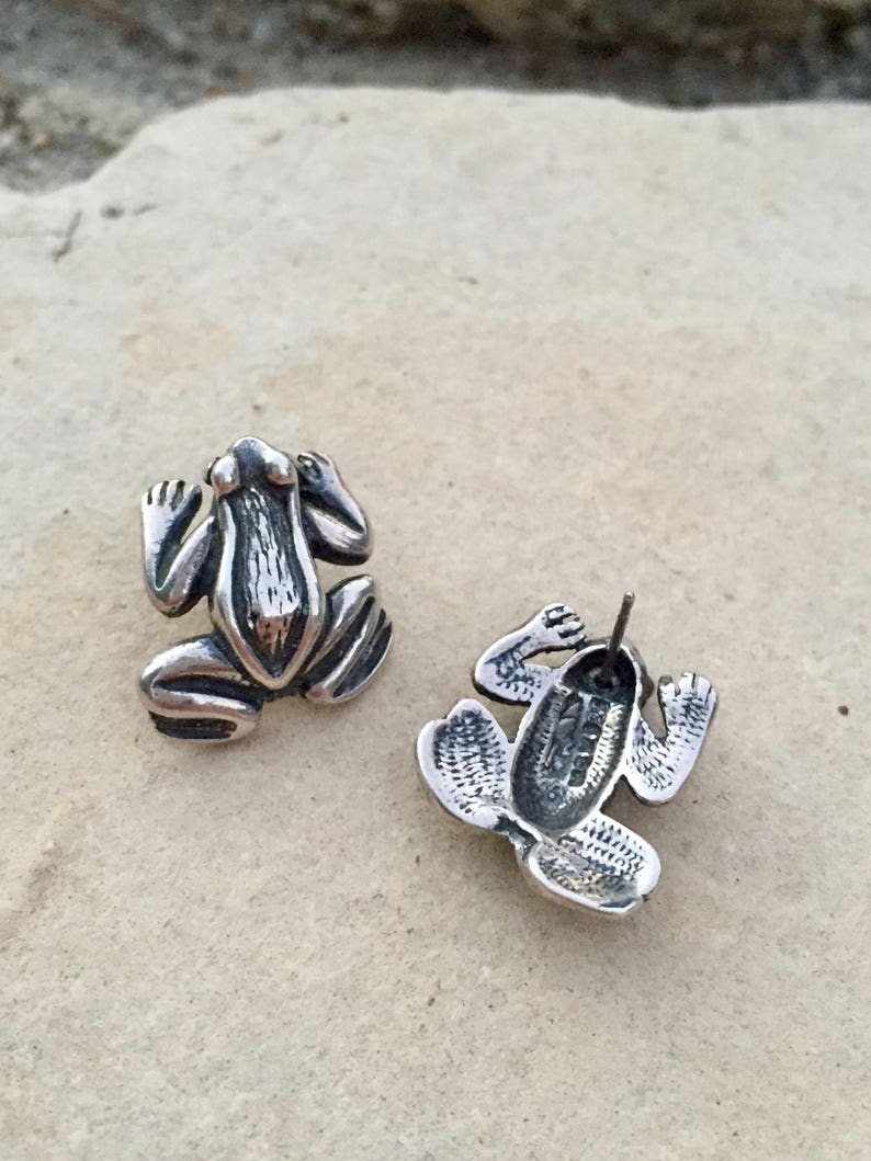 Vintage Frog Sterling Silver Set - Etsy