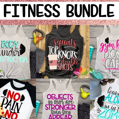 Workout SVG Fitness Bundle Pack Workout Shirt Gym Shirt - Etsy