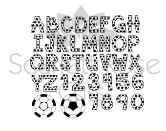 Soccer Font | Etsy