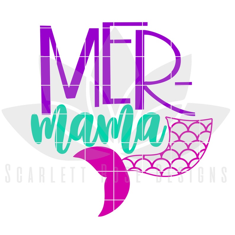 Mer Mama SVG SVG Cut File Mermaid Svg Mermaid Mom Svg - Etsy