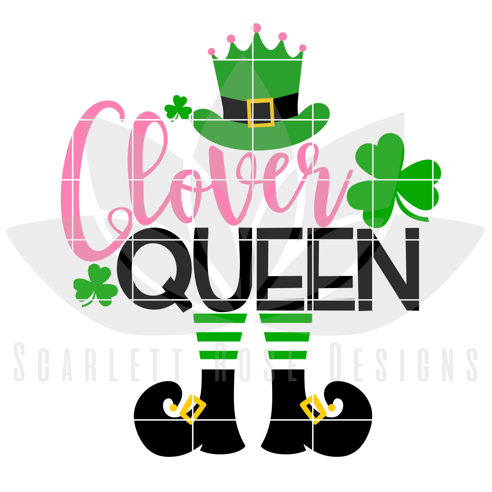 St Patricks Day SVG Clover Queen svg First St patricks day | Etsy