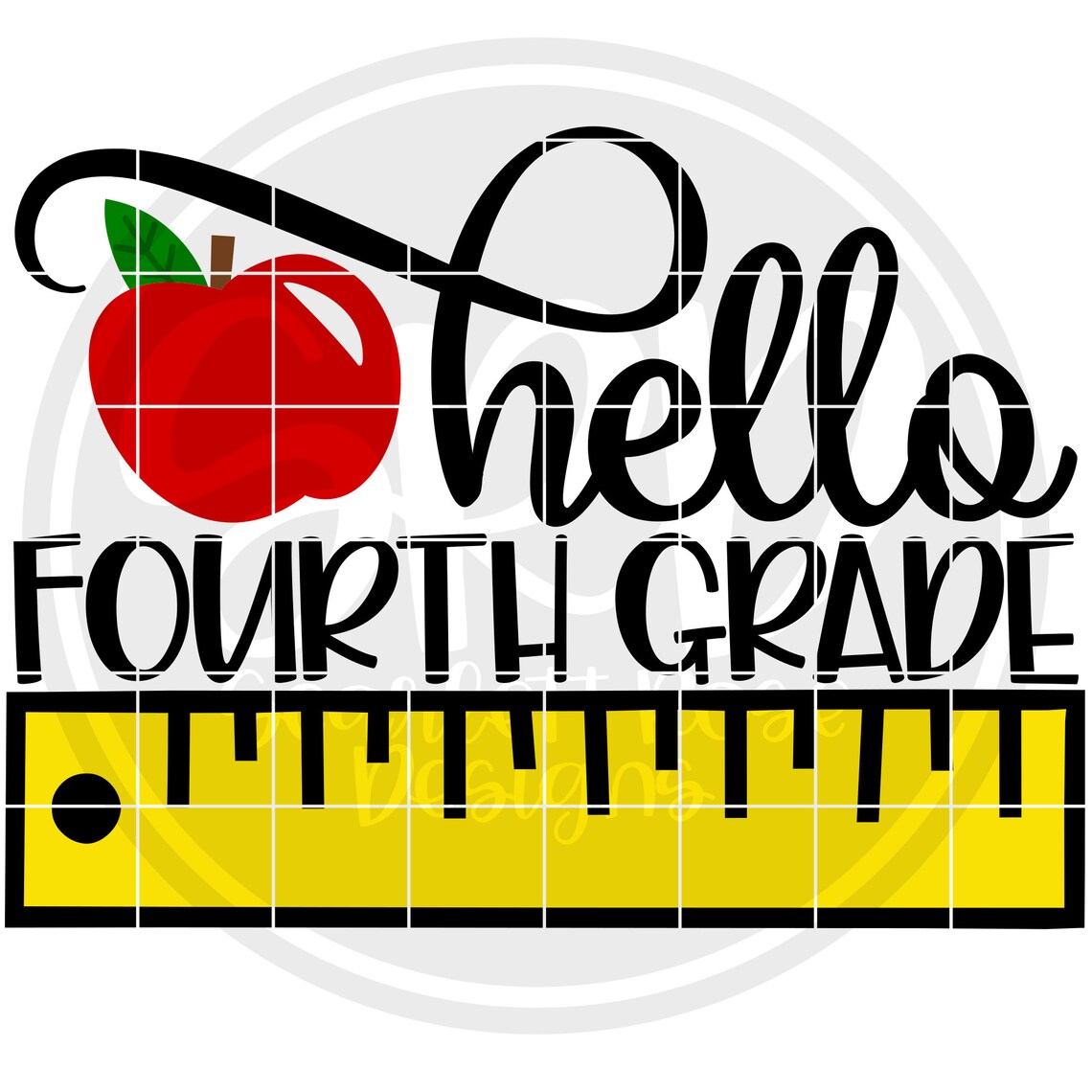 Back to School 4th Grade Svg Hello Fourth Grade School Svg - Etsy