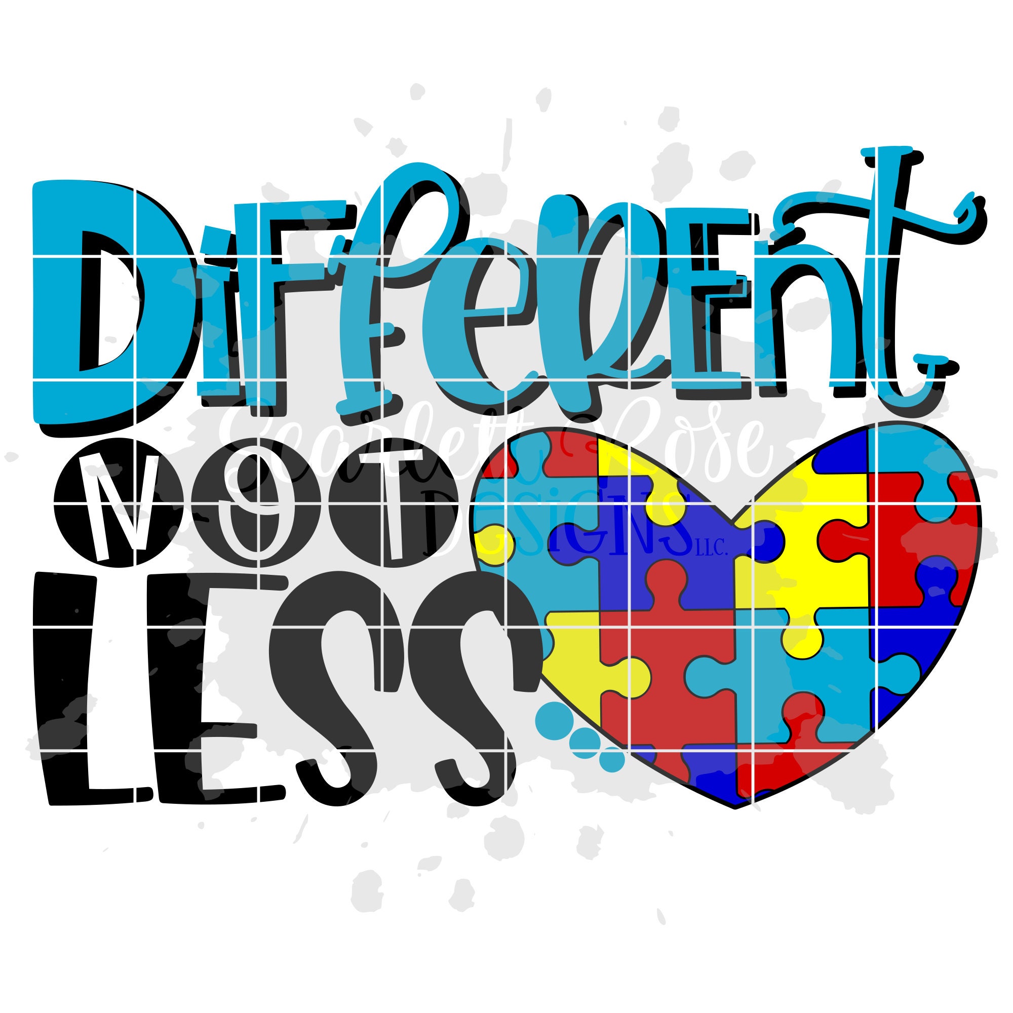 Autism SVG Different Not Less SVG Autism Awareness Svg Svg | Etsy