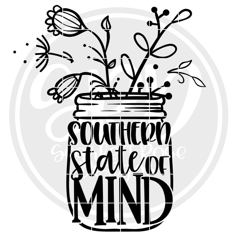 Southern State of Mind Svg Southern Svg SVG Cut File - Etsy