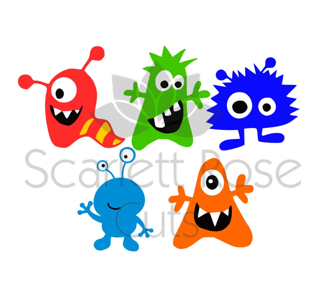 Monsters SVG Cut Files for Silhouette Cameo and Cricut - Etsy