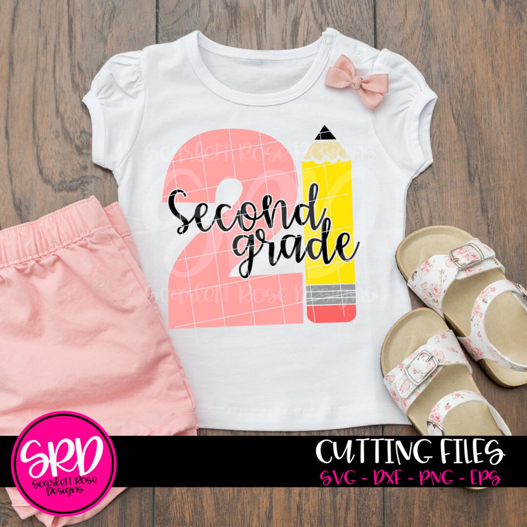 Back to School, Second Grade Svg, Hello 2nd Grade SVG, School Svg ...