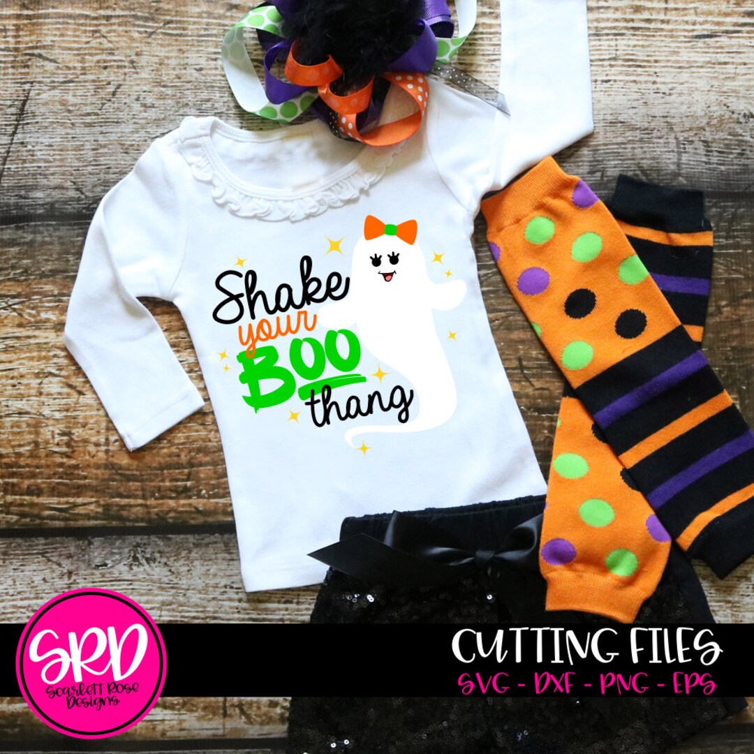Halloween SVG Shake Your Boo Thang Ghost Girl Halloween - Etsy