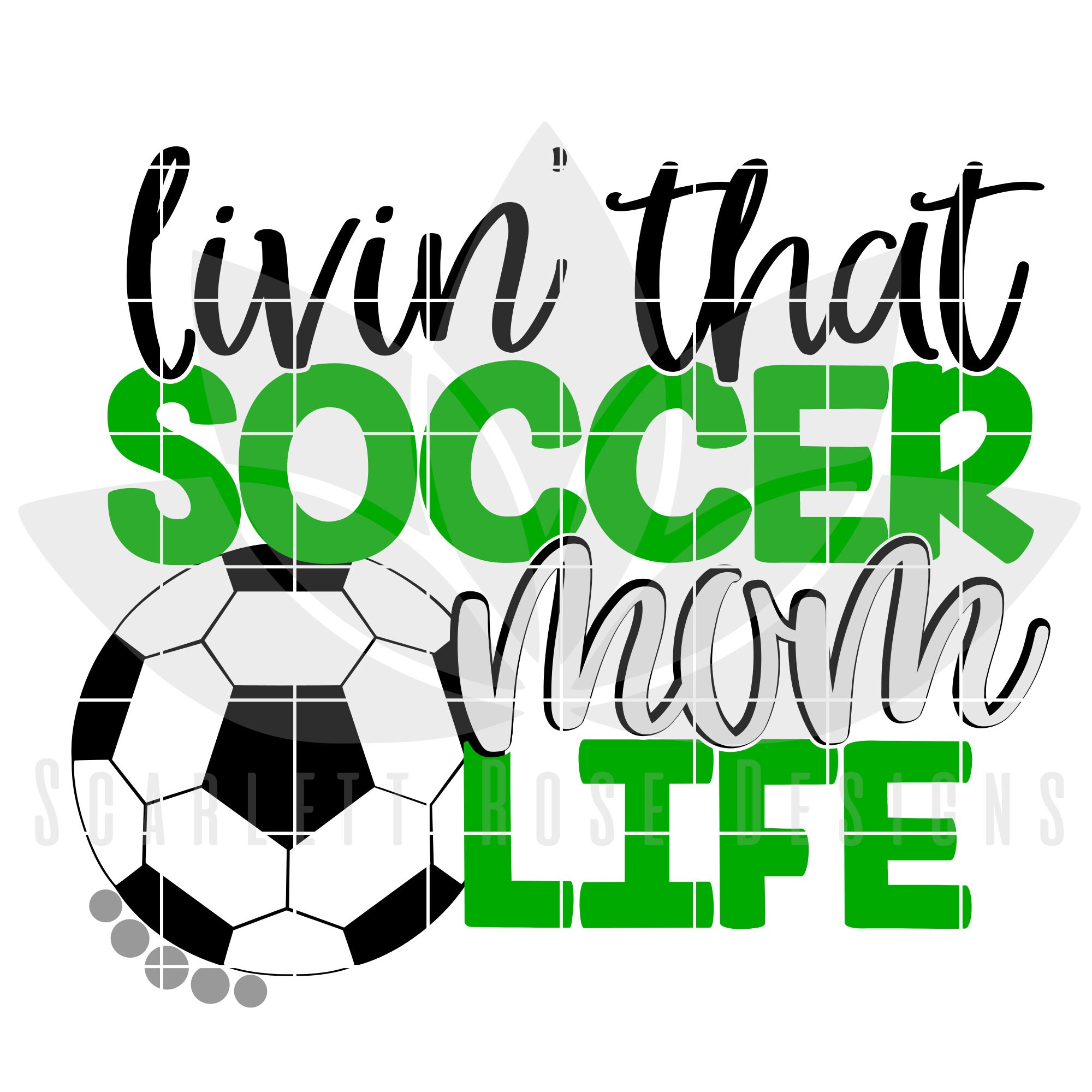 Soccer Svg Soccer Mom Svg Livin That Soccer Mom Life Soccer - Etsy