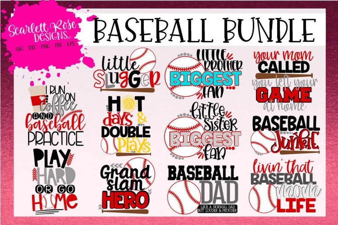 Baseball SVG, Baseball Mom Svg, SVG Bundle, Svg Cut Files, Baseball ...
