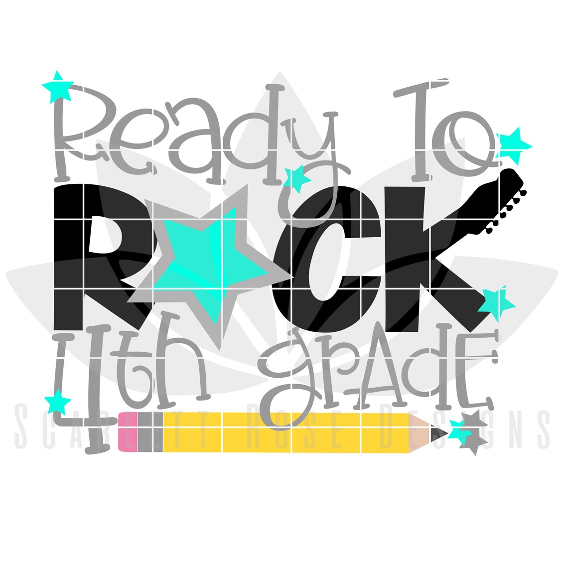 School Svg Ready to Rock 4th Grade Fourth Grade SVG First - Etsy