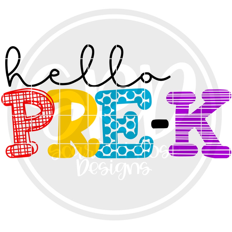 Back to School Pre Kindergarten Svg Hello Pre Kindergarten - Etsy