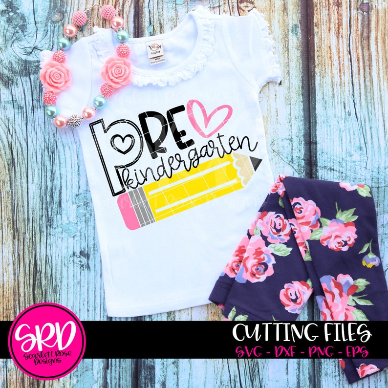 Back to school pre Kindergarten svg hello pre K SVG pre | Etsy