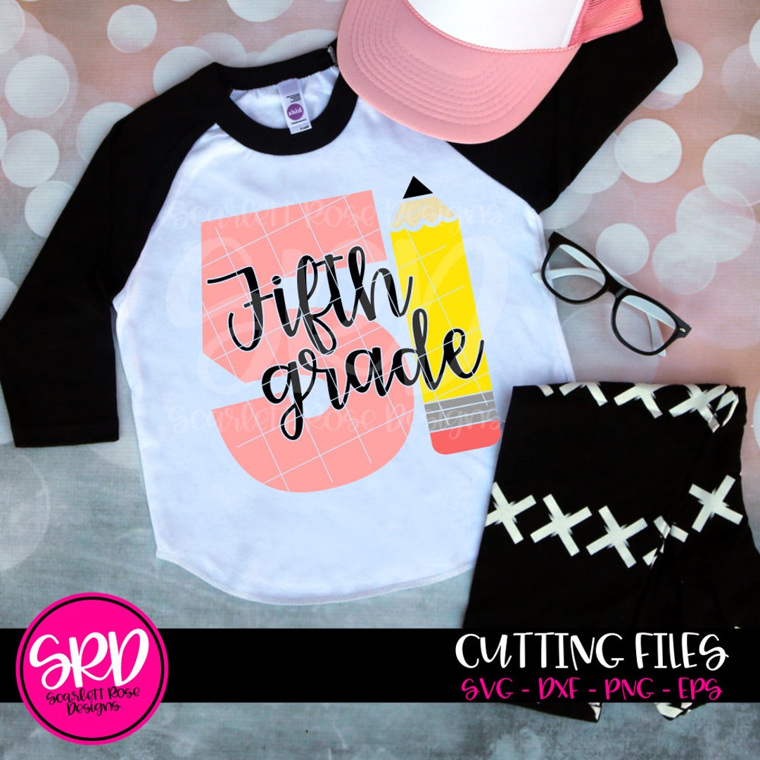 Back to School, Fifth Grade Svg, Hello 5th Grade SVG, School Svg ...