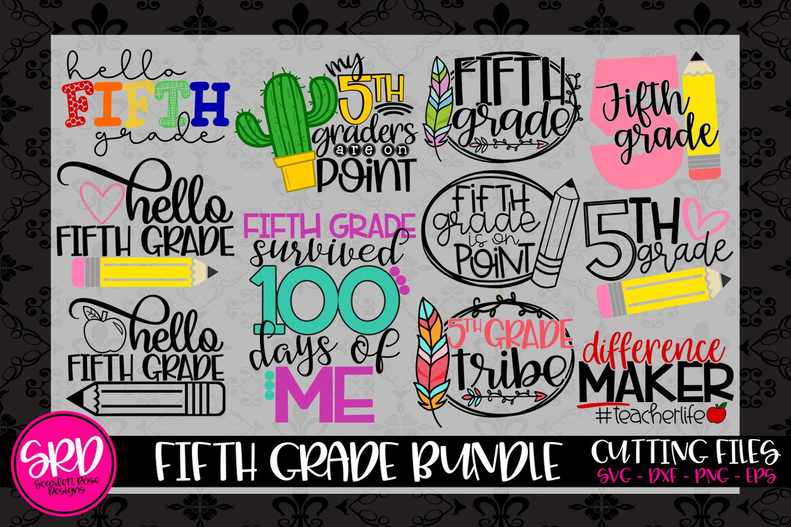 Back to School Fifth Grade Svg Hello 5th Grade SVG 5th | Etsy