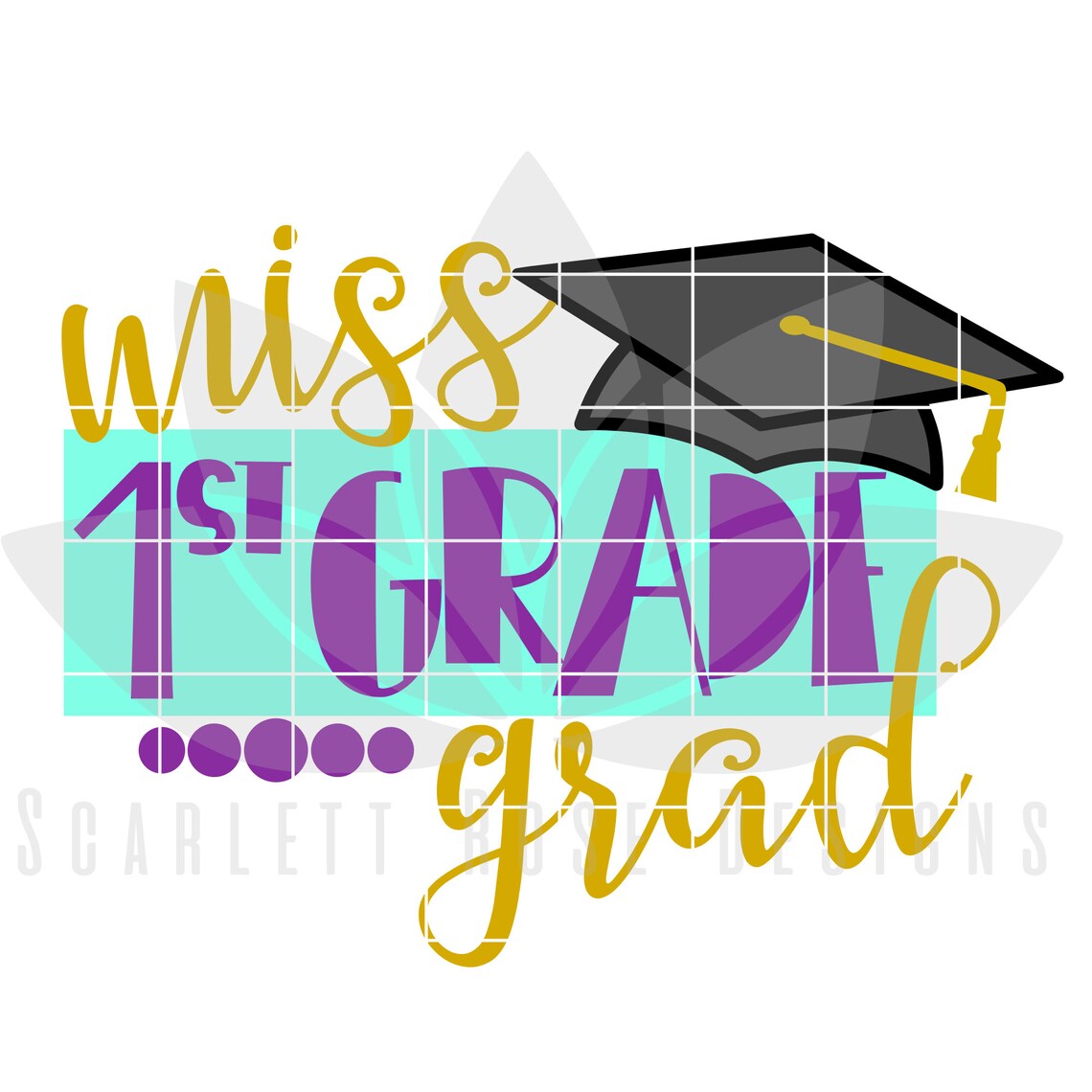 School SVG Miss 1st Grade Grad SVG Svg Cut File First Grade - Etsy