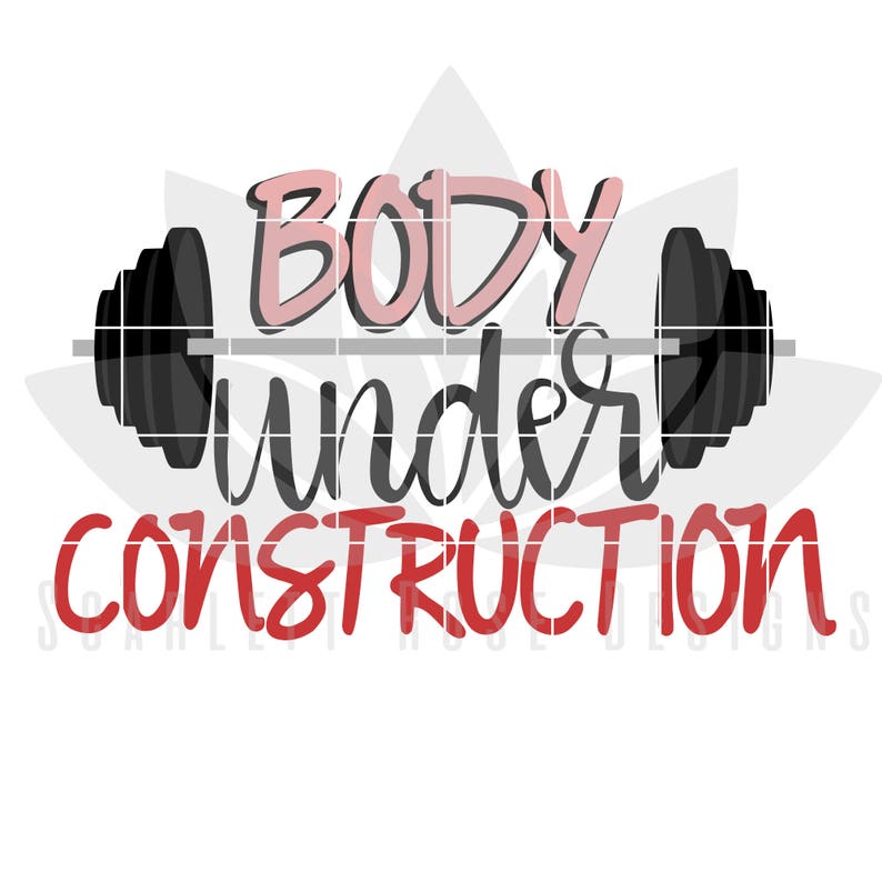 Workout SVG Fitness SVG DXF Body Under Construction - Etsy