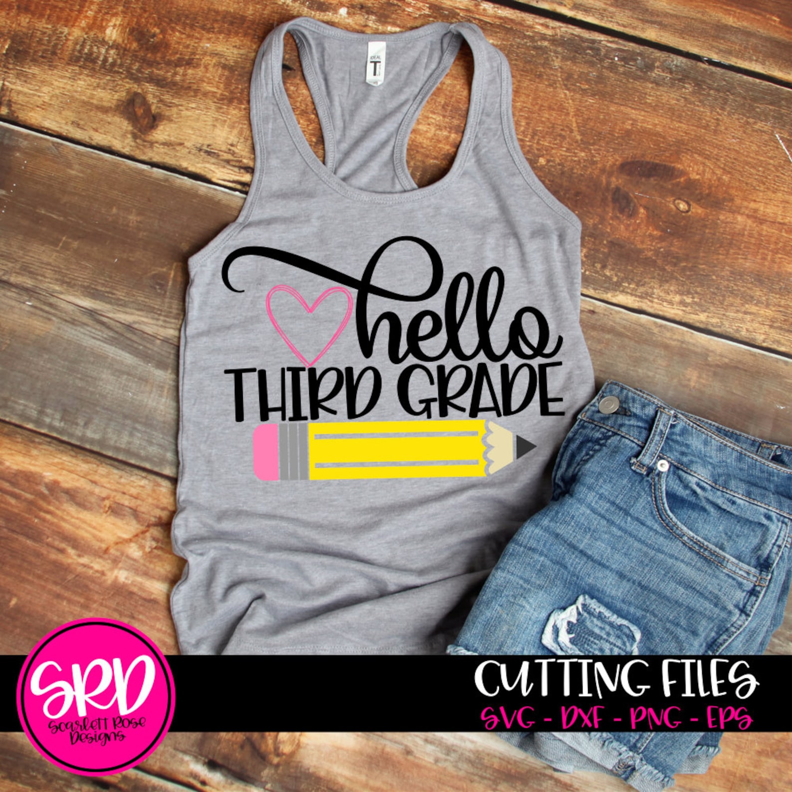 Back to School 3rd Grade Svg Hello Third Grade School Svg | Etsy