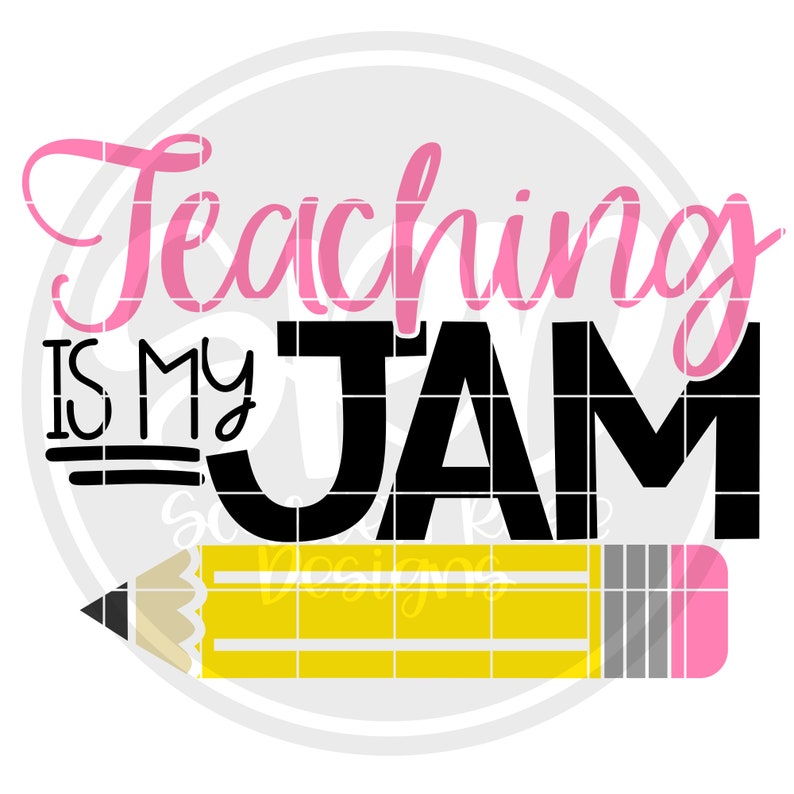 Teaching is My Jam SVG Teacher Svg Teacher Shirt Design - Etsy