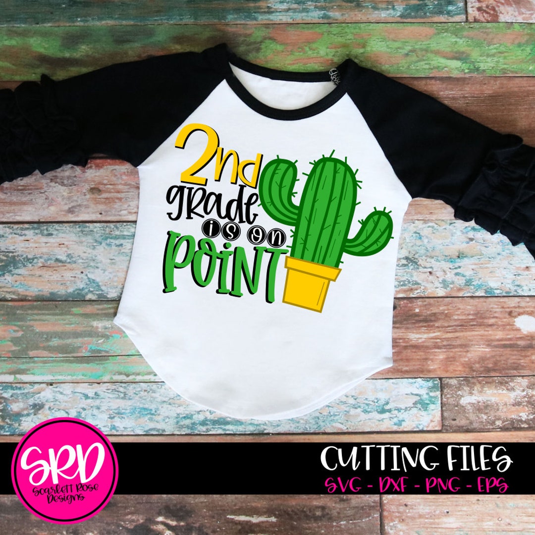2nd Grade is on Point SVG, Svg Cut File, Back to School Svg, First Day ...