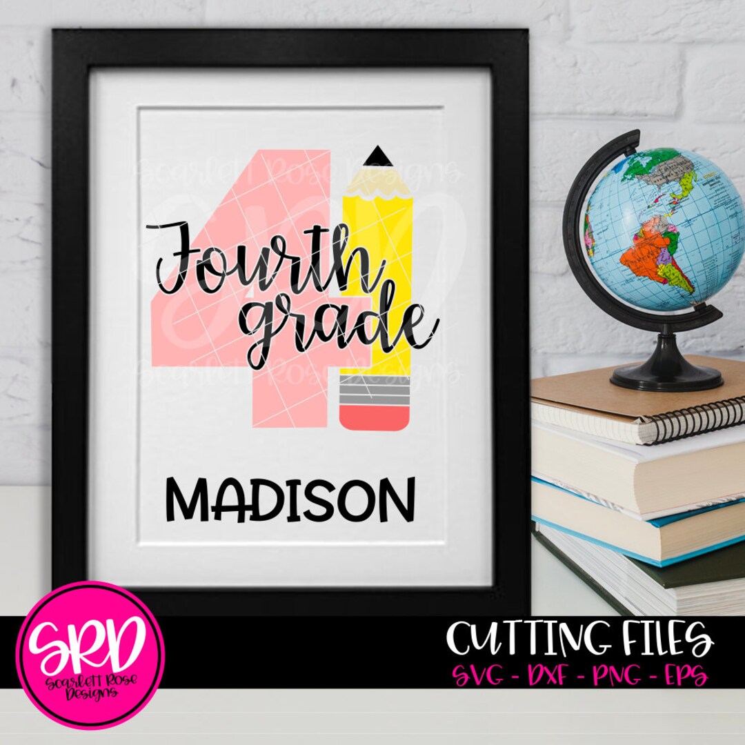Back to School, Fourth Grade Svg, Hello 4th Grade SVG, School Svg ...